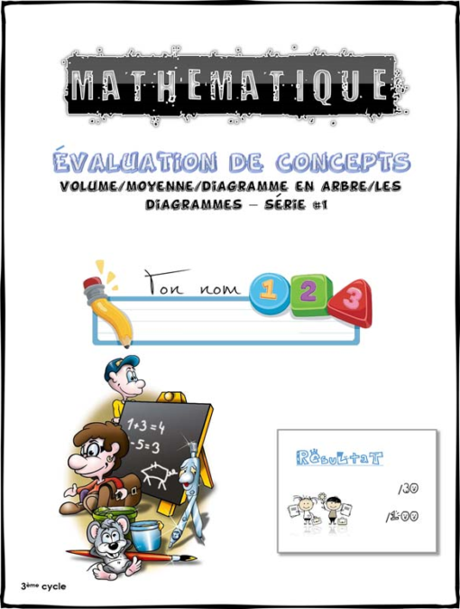 Évaluation Volume Moyenne Diagramme en arbre Diagrammes 3e cycle – Jalory