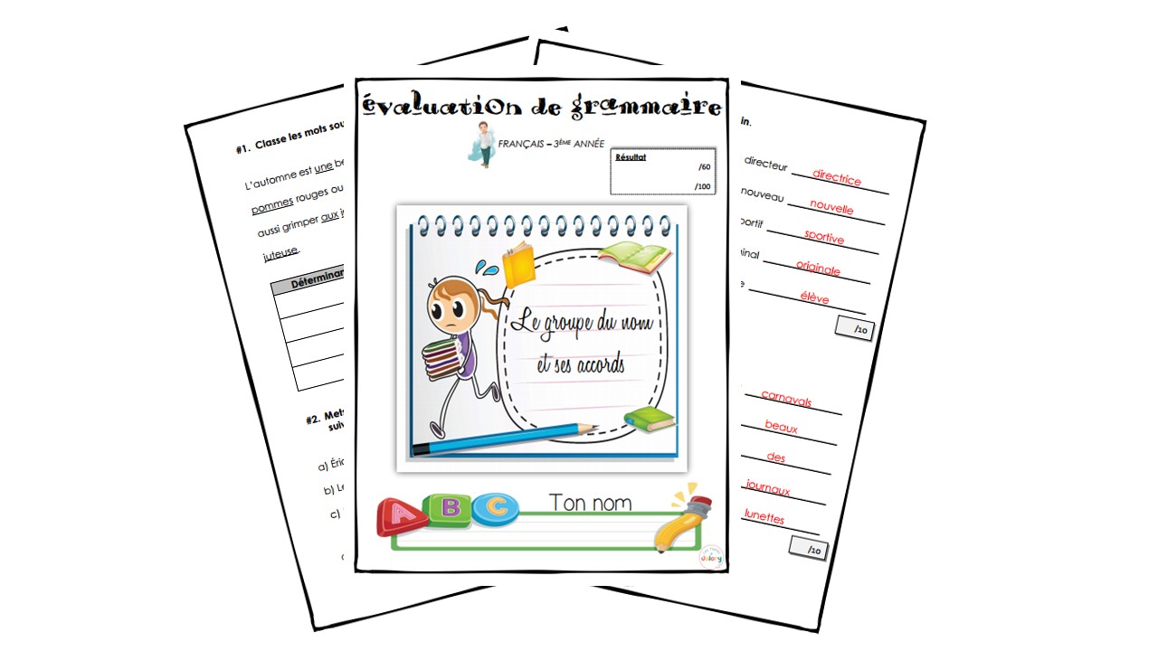 Le groupe du nom et ses accords 3e – Jalory